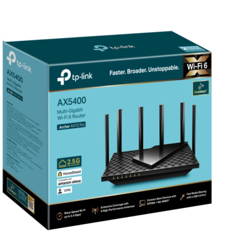 TP-Link Archer AX72 Pro AX5400 Multi-Gigabit WiFi 6 Rou...
